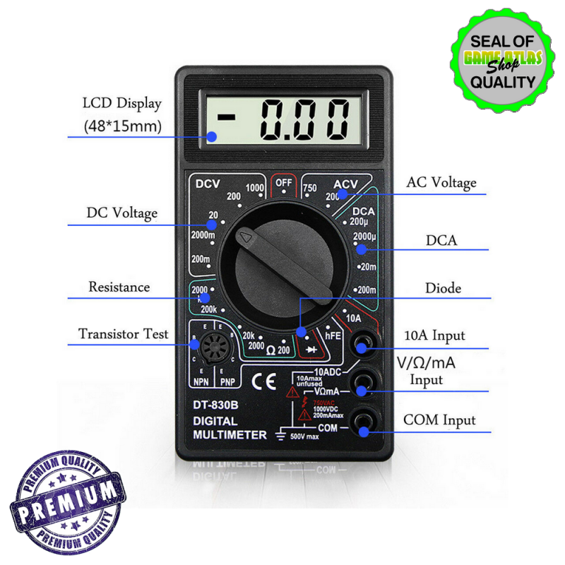 Multimetre Numerique - Multi Fonctions